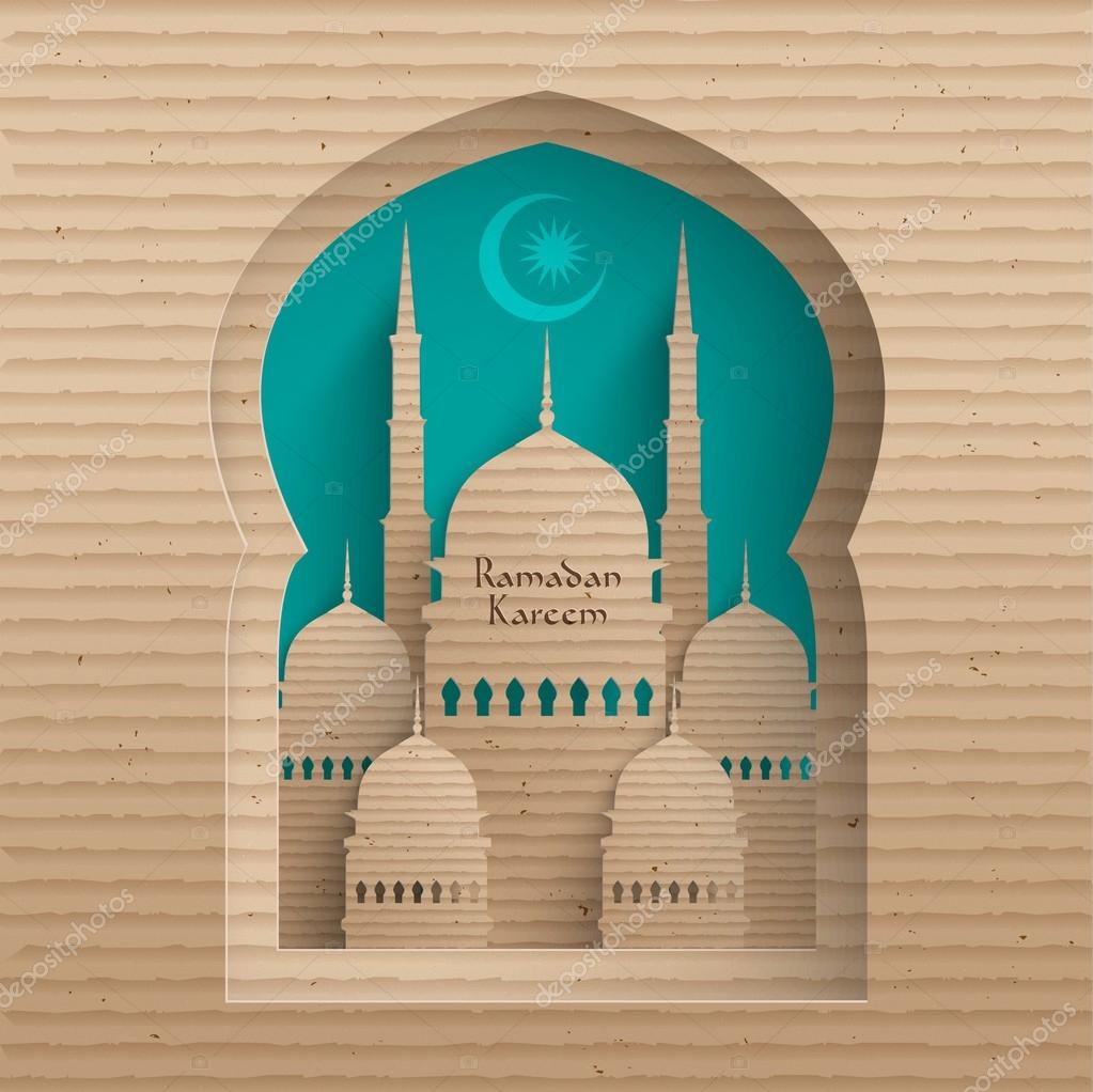 3D Cardboard Mosque Stock Vector Image by ©yienkeat #45826205