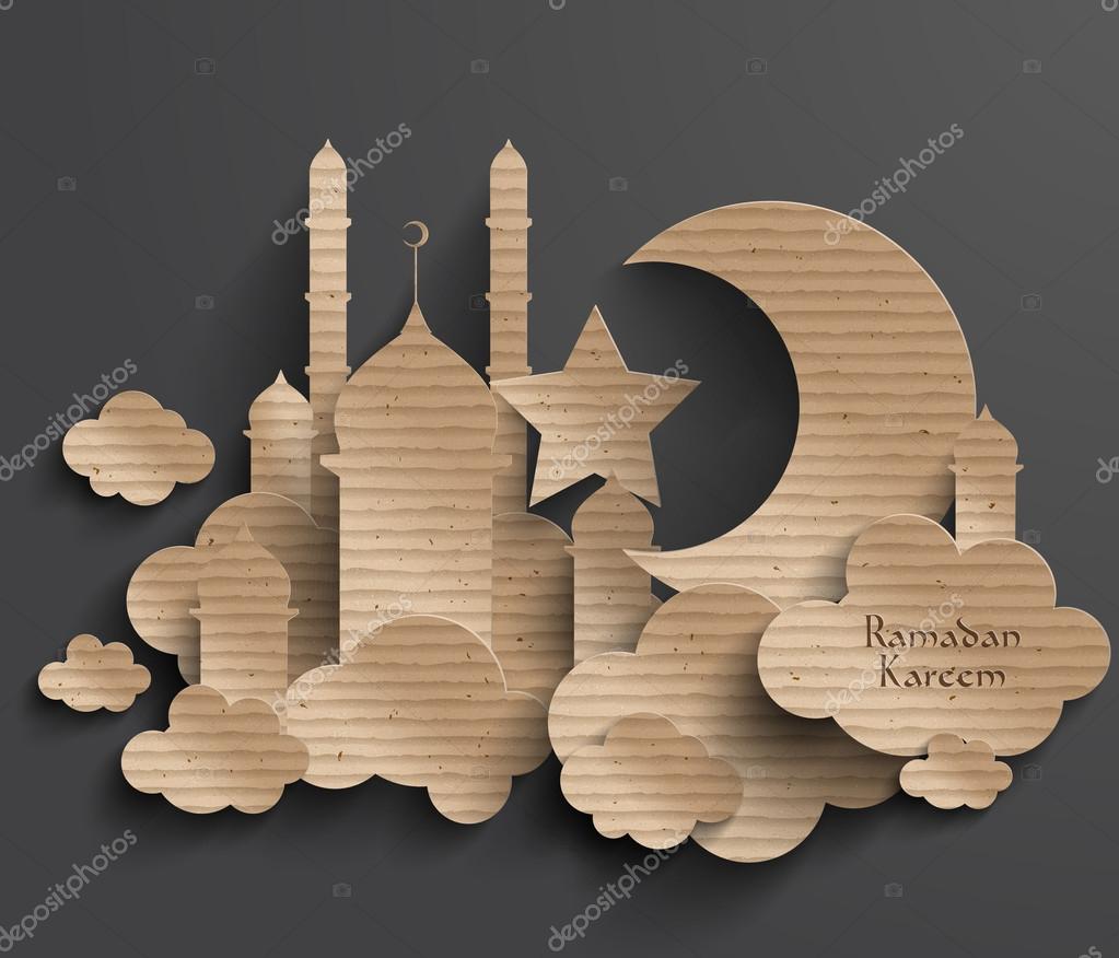 3D Cardboard Mosque. Stock Vector Image by ©yienkeat #47411805