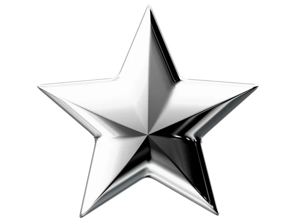 Silver star symbol — Stock Photo © Envita #6106772