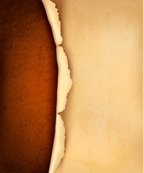 Vintage background with ripped old paper. Vector Stock Vector Image by ...