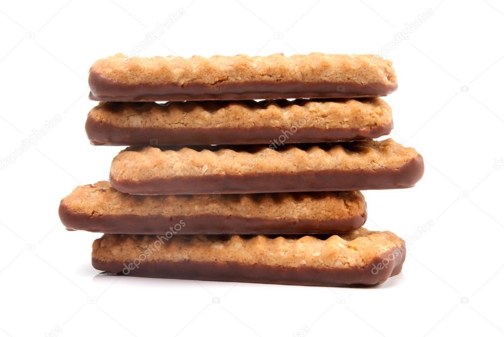 Biscuits dipped in chocolate Stock Photo by ©vetasster 26576433
