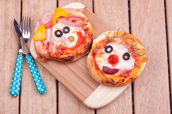 Handmade pizza in the form of cat. — Stock Photo © dmitrimaruta #105447660