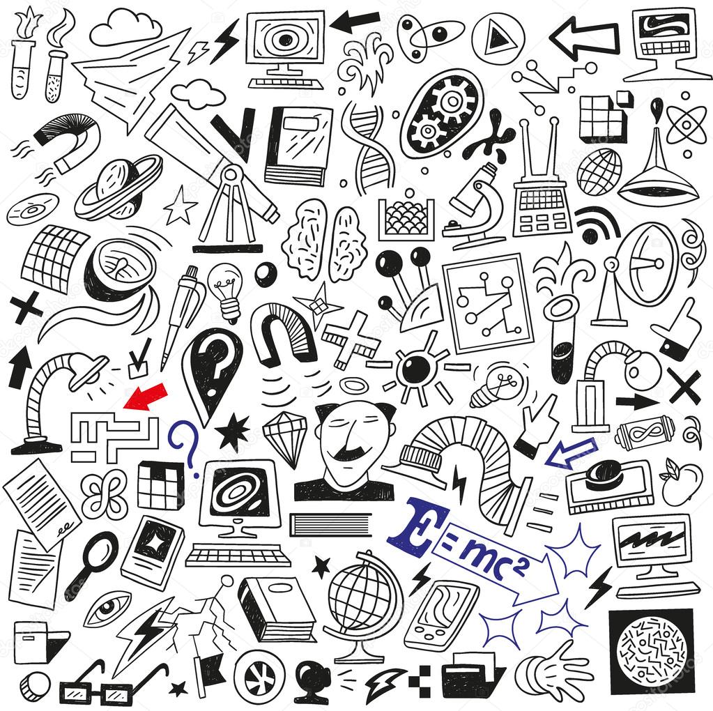 Science doodles — Stock Vector © topform #23300272