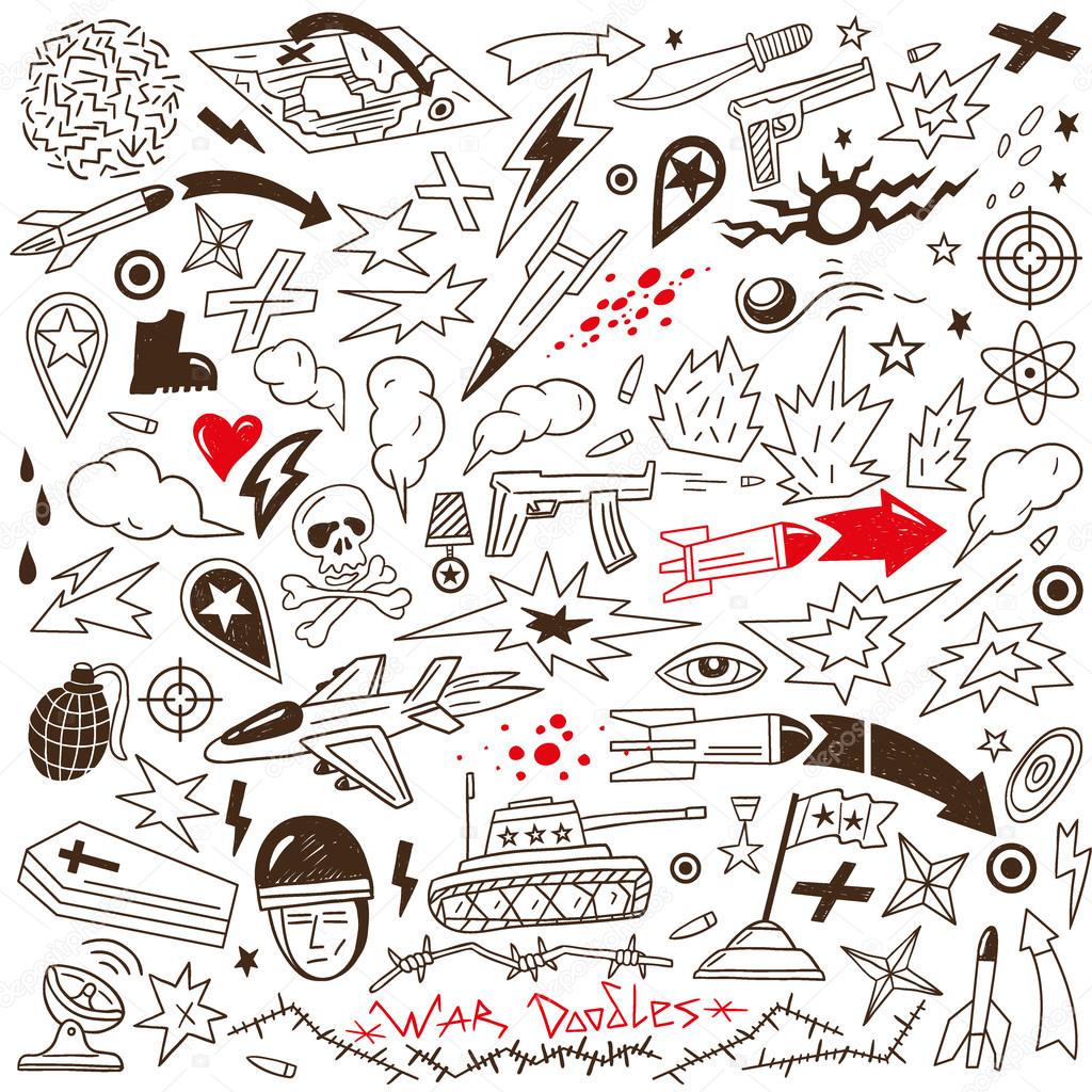 War - doodles Stock Vector Image by ©topform #23300704