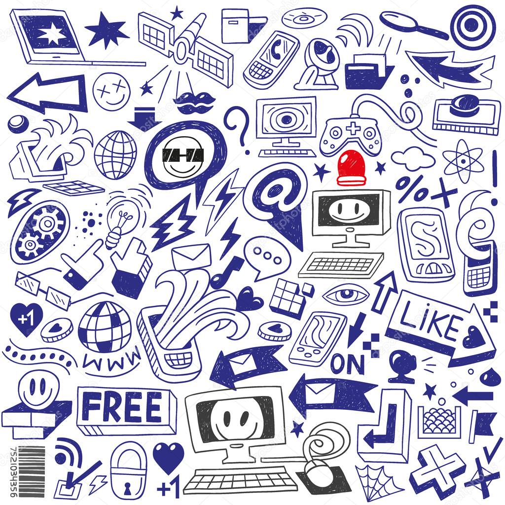 Web doodles collection Stock Vector Image by ©topform #23311846