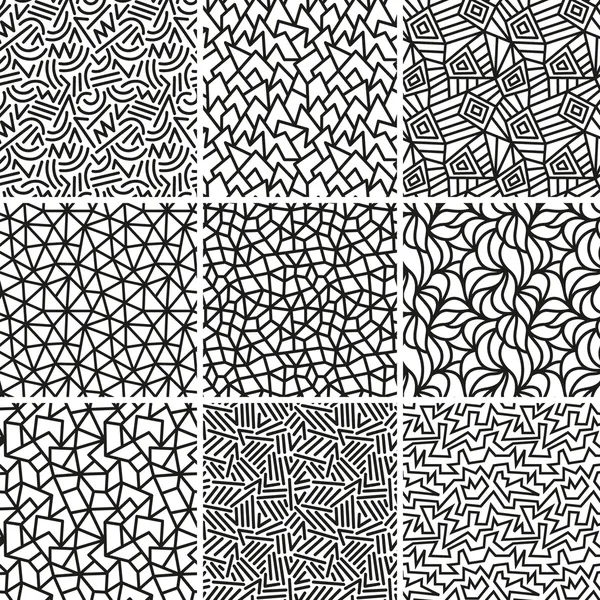 Seamless abstract vector backgrounds set — Stock Vector © topform #24350221