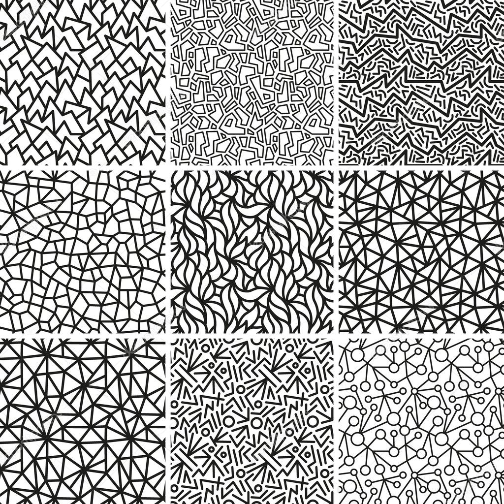 Seamless abstract vector backgrounds set — Stock Vector © topform #24350221 Seamless abstract vector backgrounds set — Stock Vector © topform #24350221