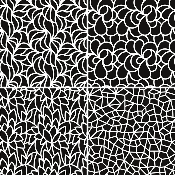 Seamless abstract vector backgrounds set — Stock Vector © topform #24350221