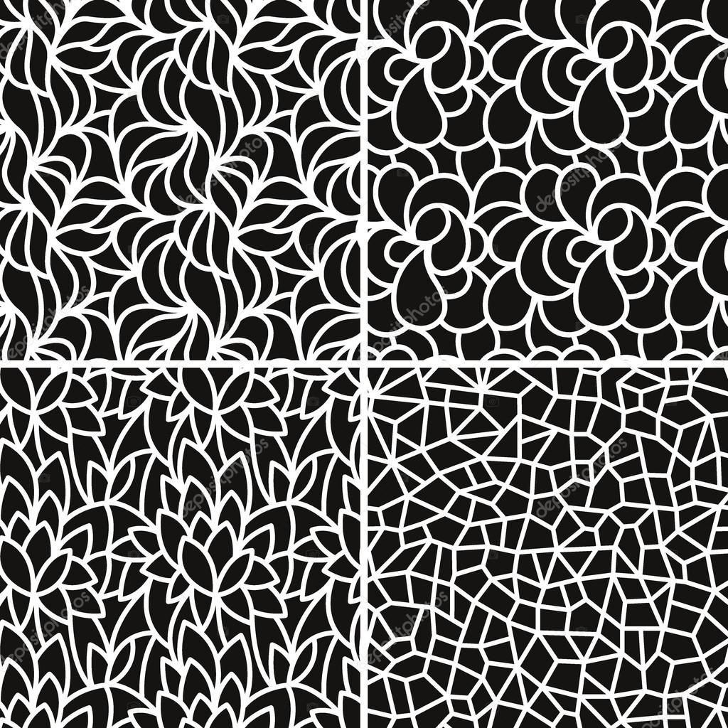 Seamless abstract vector backgrounds set Stock Vector Image by ©topform ...