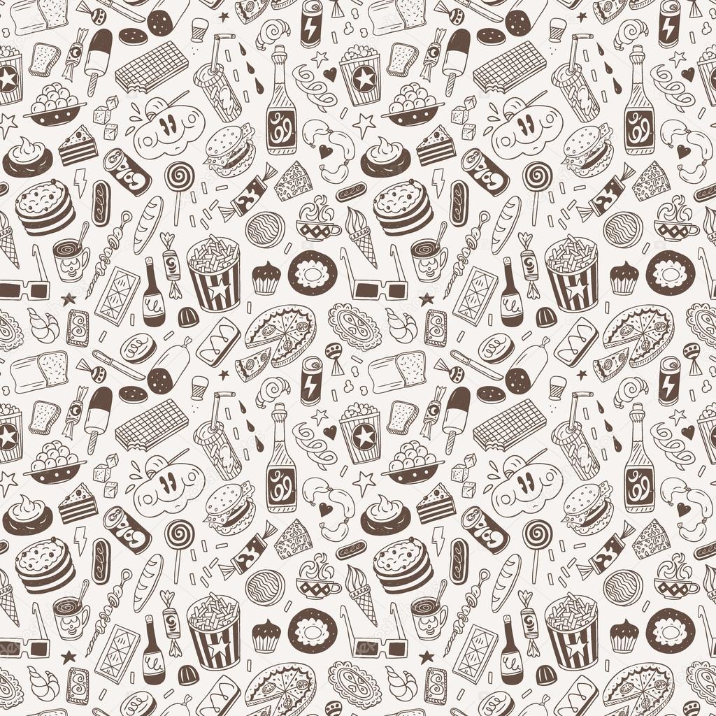 Fast food - seamless background Stock Vector Image by ©topform #27630183