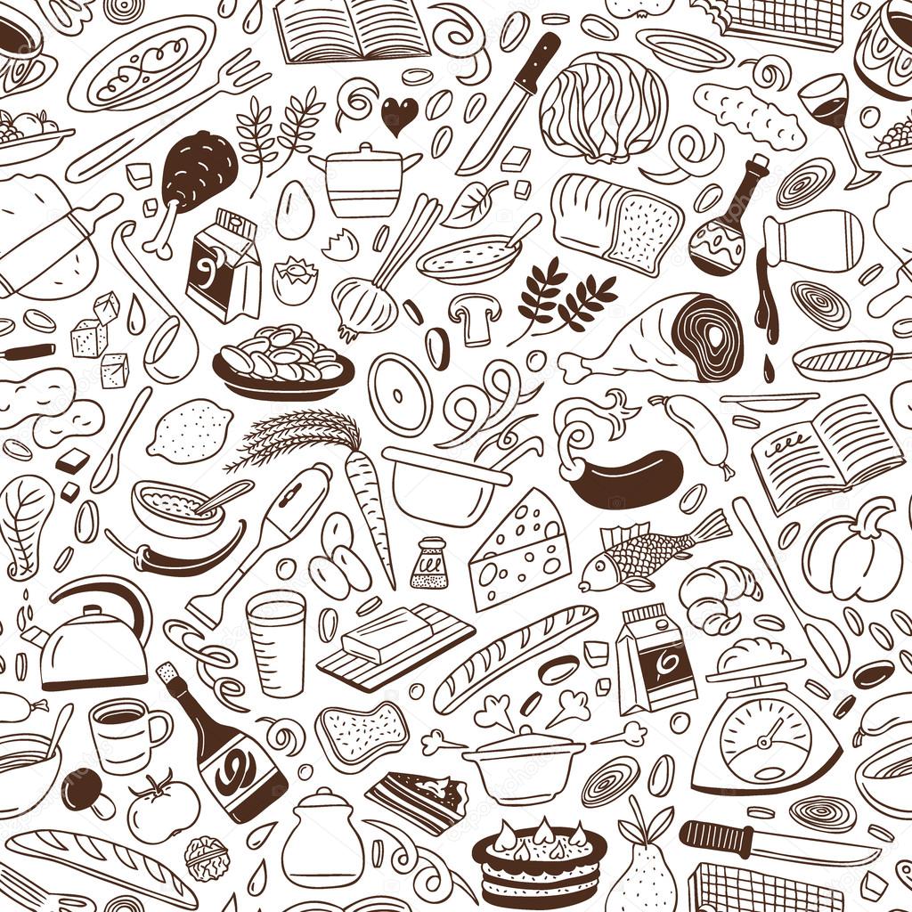 Cookery - seamless background Stock Vector Image by ©topform #27667441