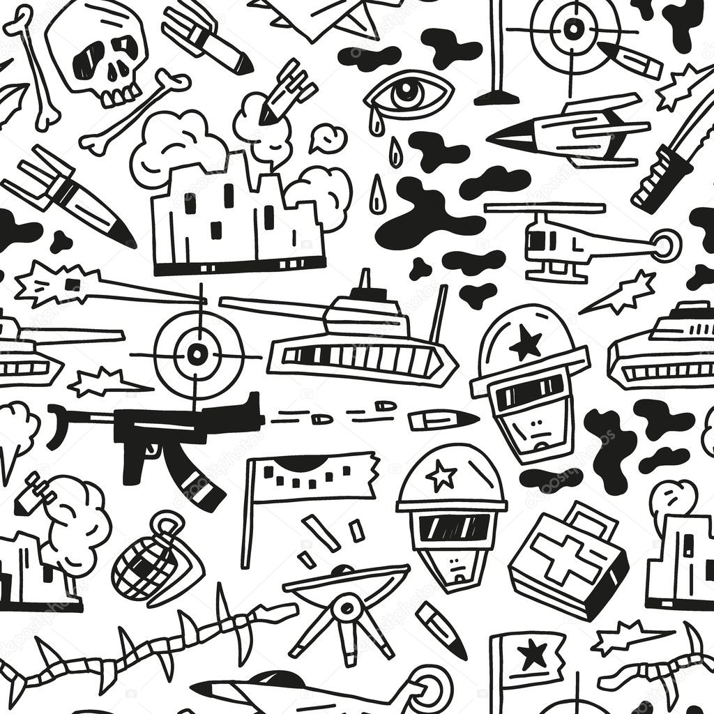 War - seamless background Stock Illustration by ©topform #30510447