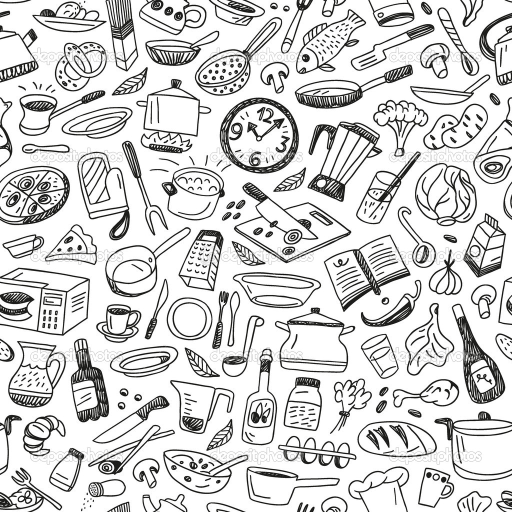 Cookery - seamless background Stock Vector Image by ©topform #43772791