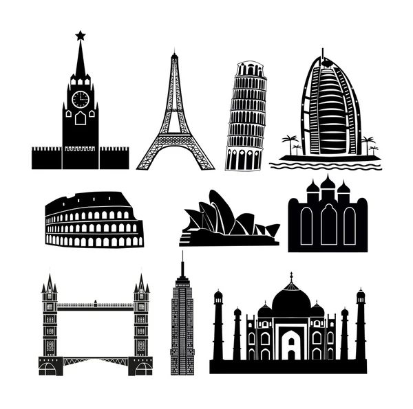 Famous buildings Stock Vectors, Royalty Free Famous buildings ...