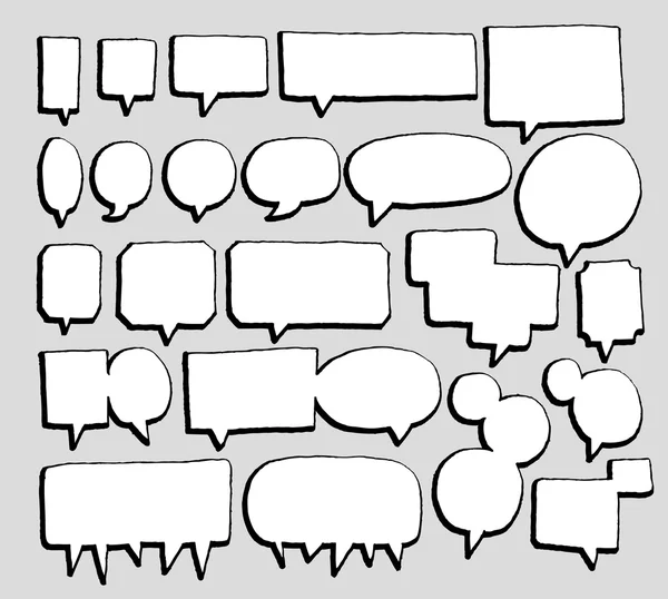 Vector Speech Bubbles Set Hand Drawn Speech Bubbles Set Doodle Stock ... Vector Speech Bubbles Set Hand Drawn Speech Bubbles Set Doodle Stock ...
