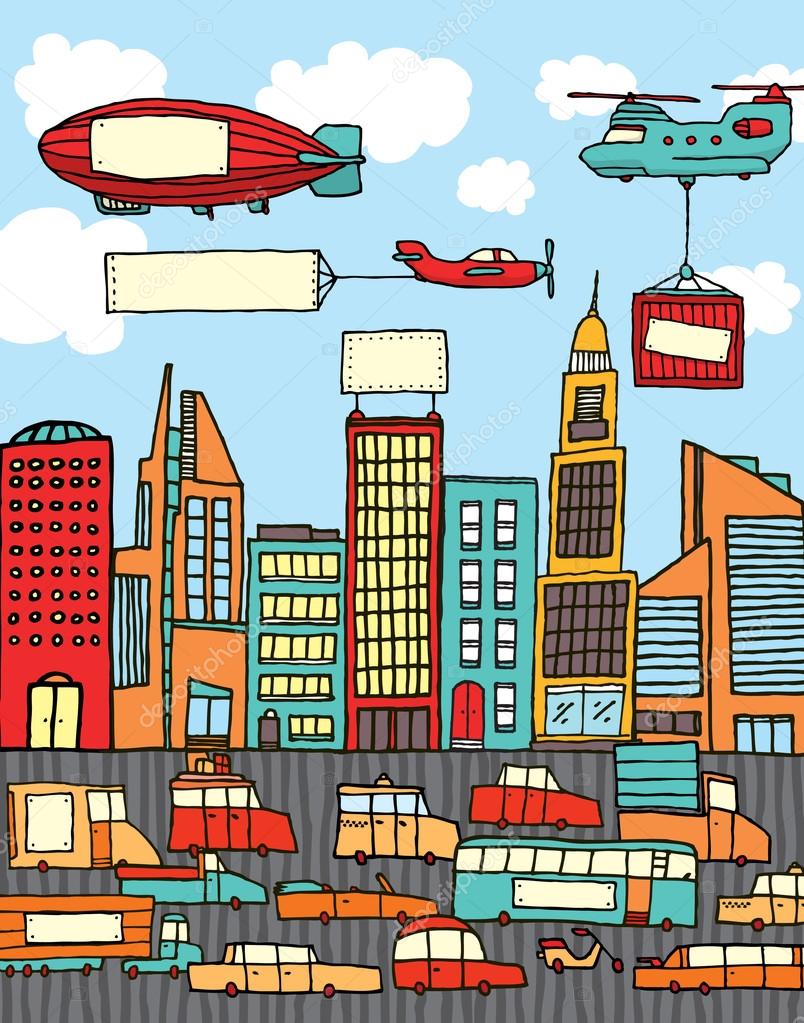 Dibujos de ciudades animadas - Imagui