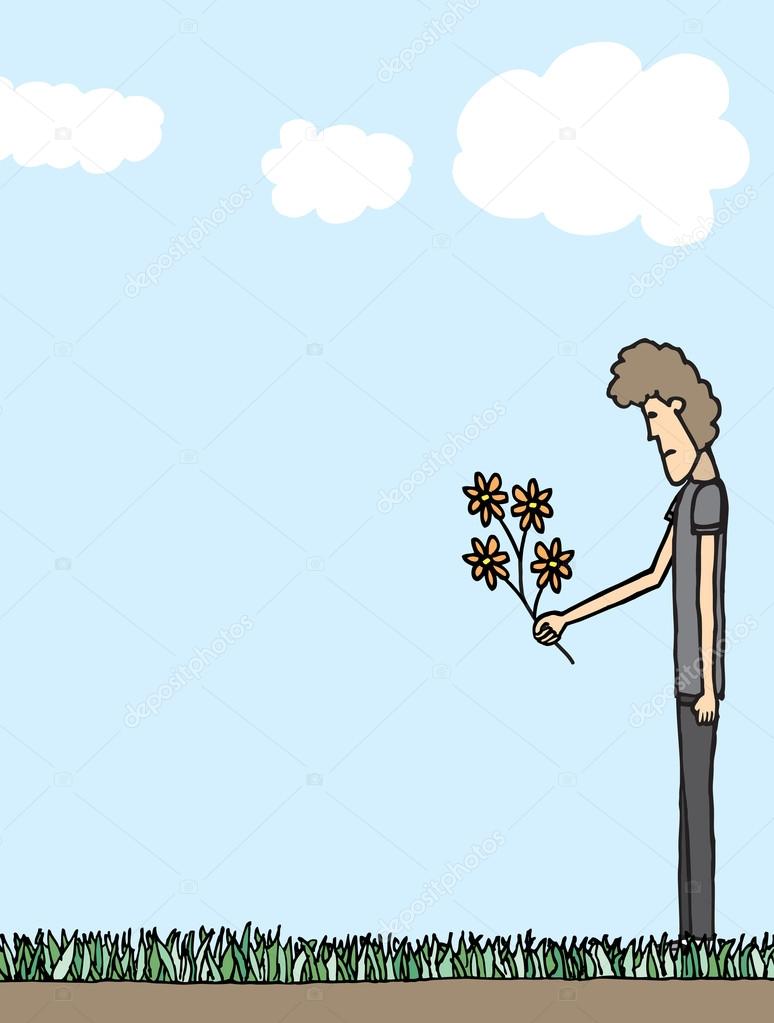 Grief. Death mourning Stock Vector Image by ©Curvabezier #23840111