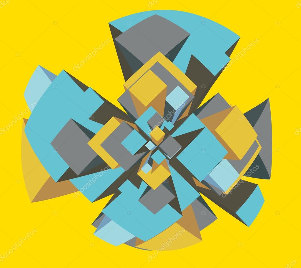 Digital future explosion background Stock Vector Image by ©Curvabezier ...