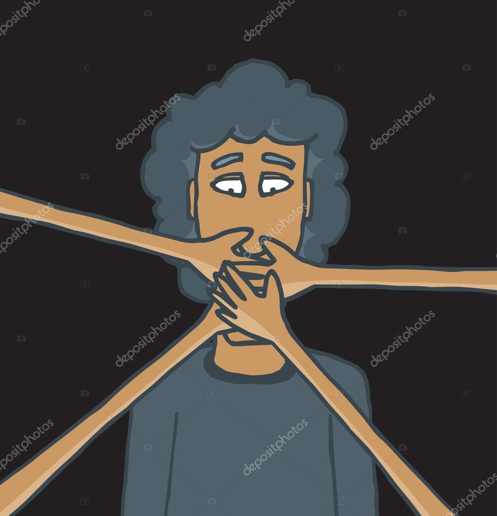 Censors covering mouth Stock Vector by ©Curvabezier 43001683