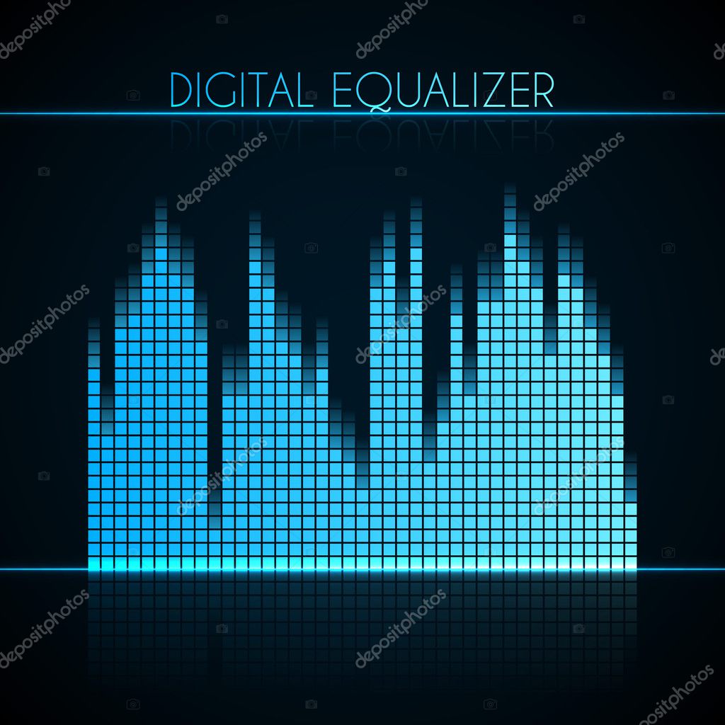 Digital equalizer — Stock Vector © snowwincat #23151594