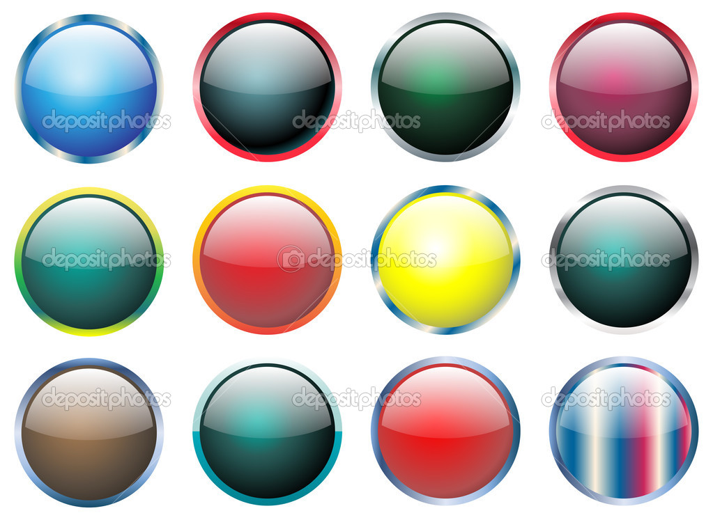 Round buttons Stock Vector Image by ©flamx #22448677