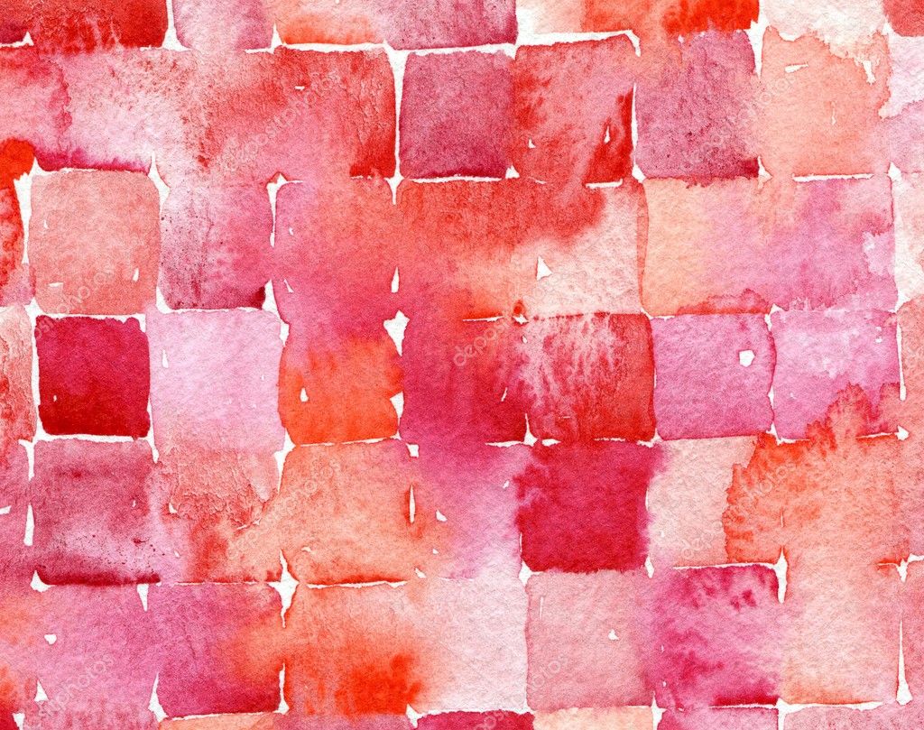 Red watercolor squares Stock Photo by ©Squirrelli 22397207