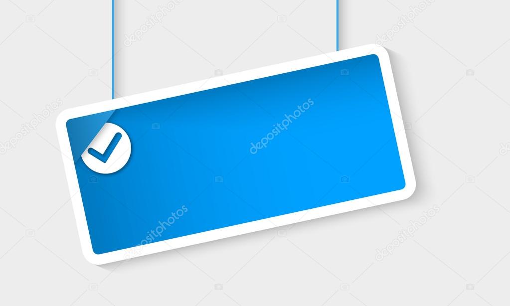 Blue abstract text box Stock Vector by ©garrifrotto #25167317
