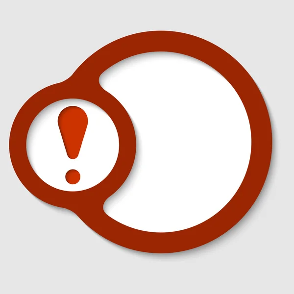 Red text box with exclamation mark Stock Vector by ©garrifrotto 33297561
