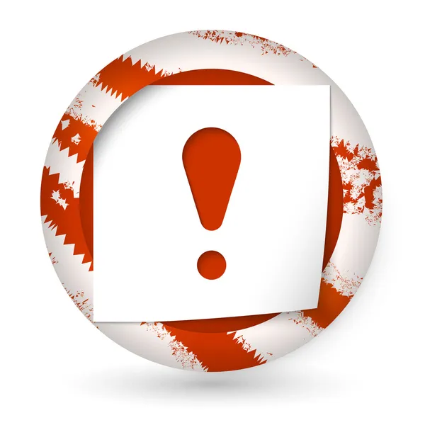 Red text box with exclamation mark Stock Vector by ©garrifrotto 33297561