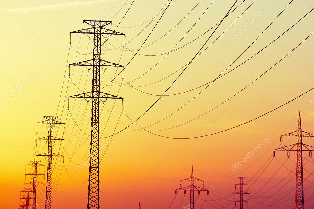 Electric power lines — Stock Photo © Chalabala #51363229