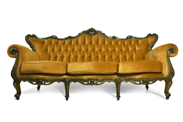 Beige classic sofa isolated on white — Stock Photo © tiler84 #1821480