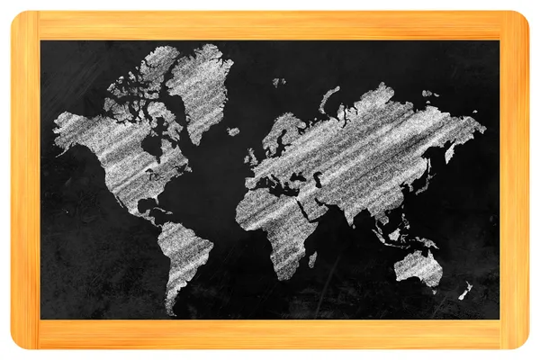 Chalkboard world map Stock Photos, Royalty Free Chalkboard world map ...