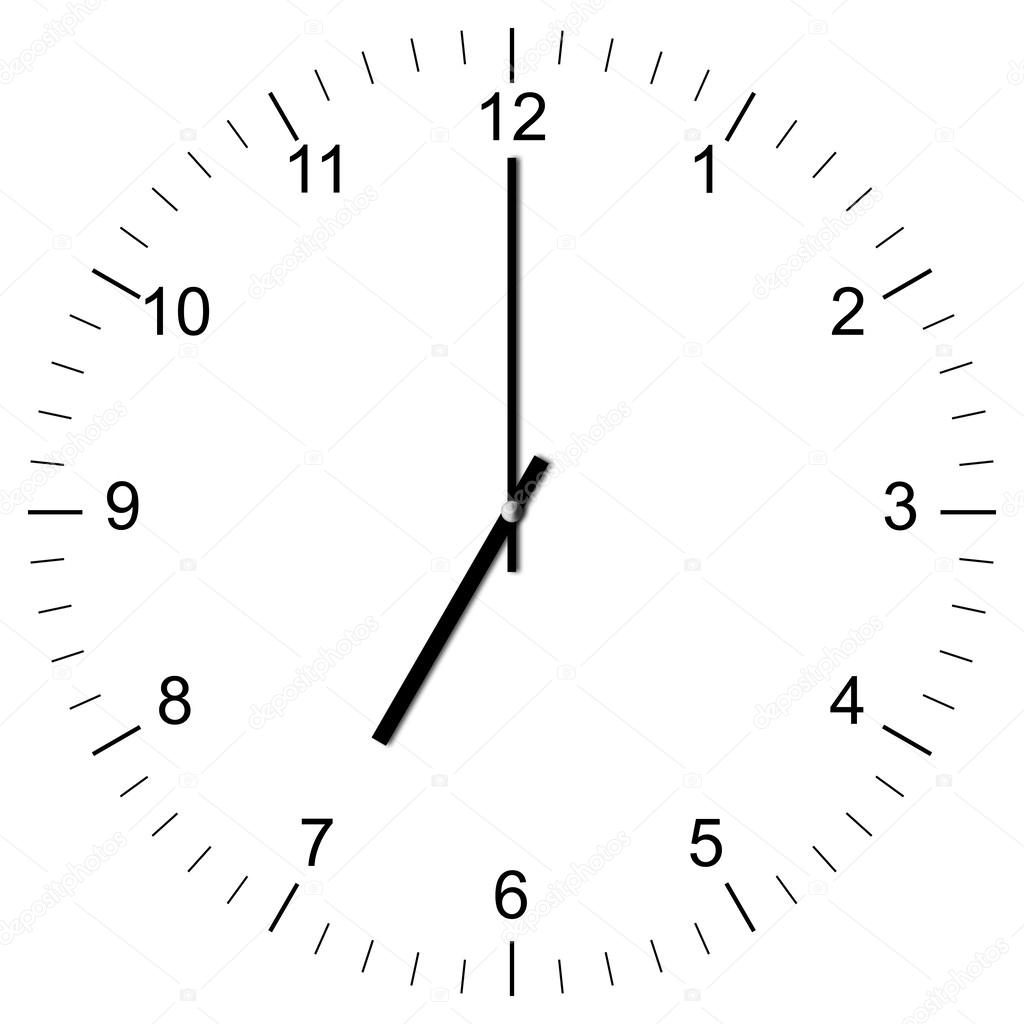 7 00 Clock Clipart Cute