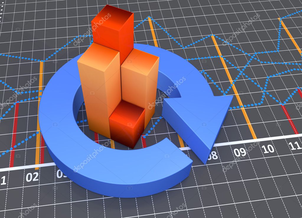 Business process chart with arrows — Stock Photo © Violka08 #25752929