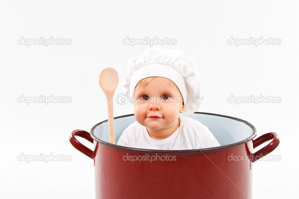 Baby inside a pot — Stock Photo © giorgiomtb #46766355
