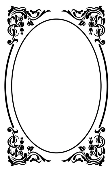 Fancy Oval Frame Outline