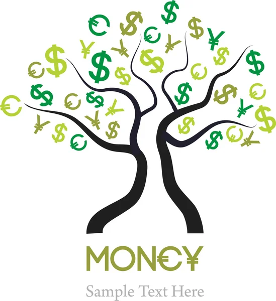 Vector money tree - symbol of successful business Stock Vector Image by ...