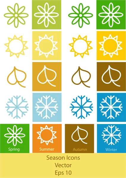Four seasons icons Vector Art Stock Images | Depositphotos