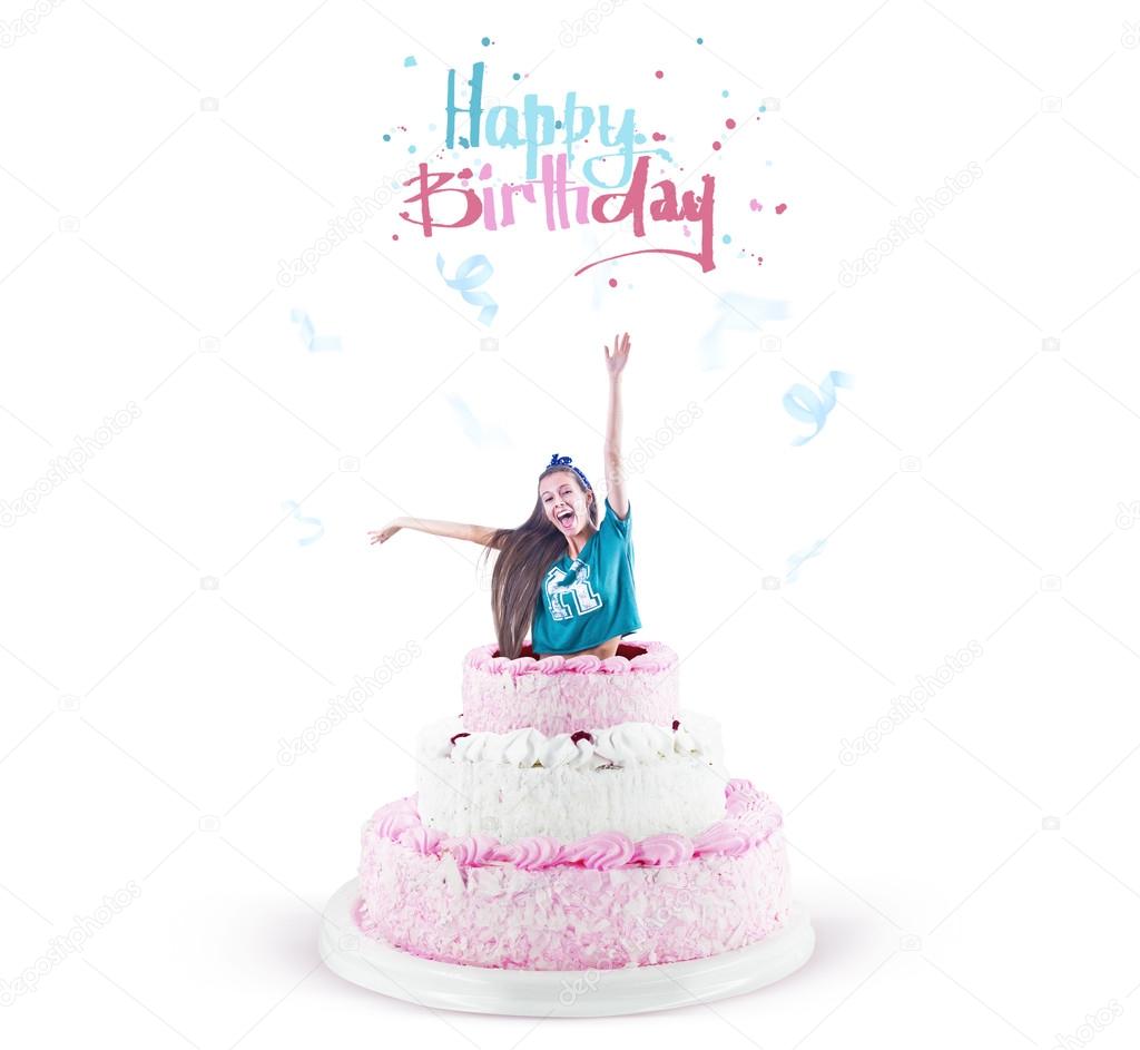 Picture Of Girl Jumping Out Of Birthday Cake at Leo Coughlan blog