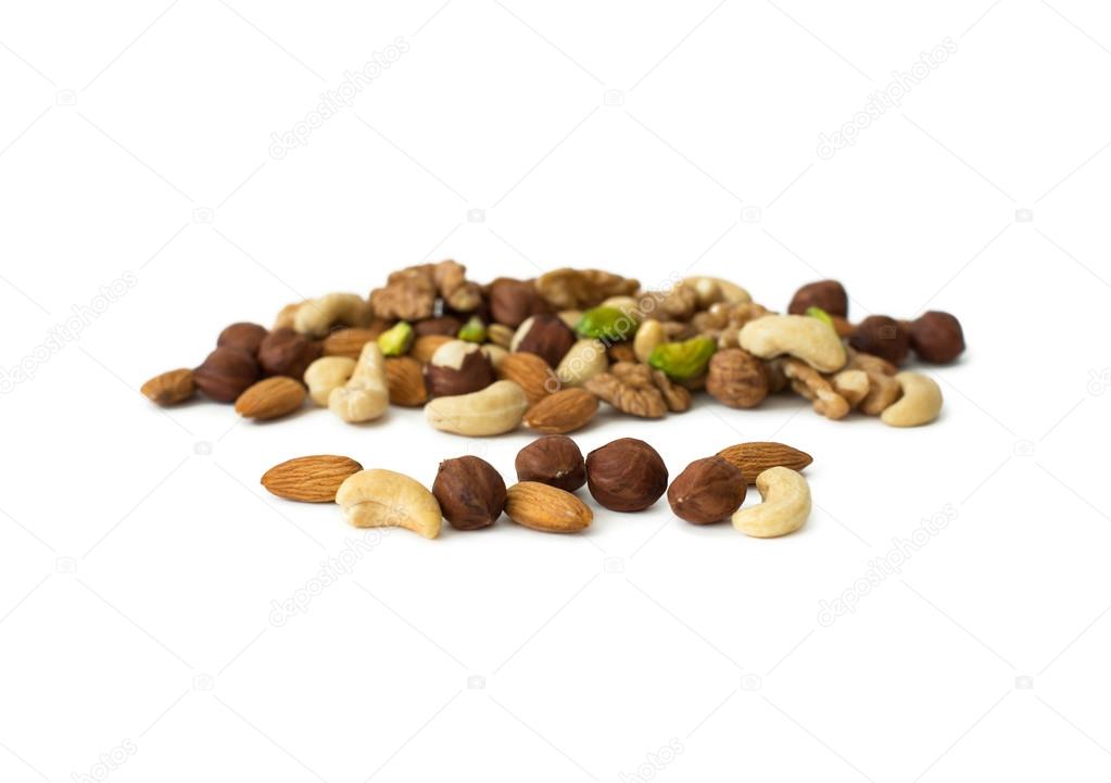 Nuts isolated on white background Stock Photo by ©undrey 27122259
