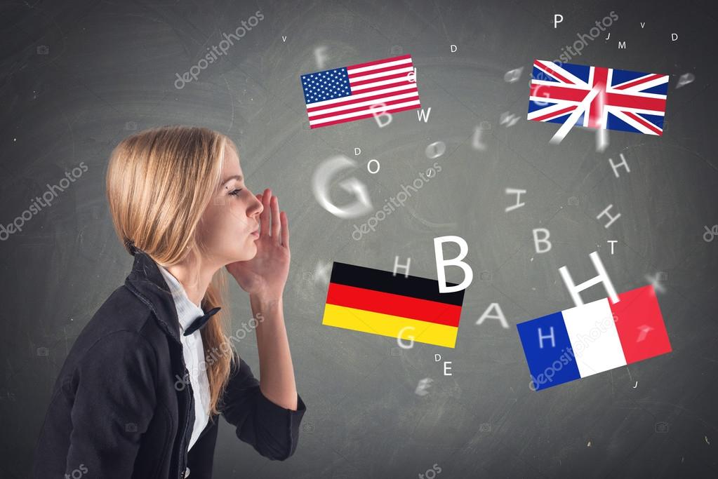 Foreign Language. Concept - learning, speaking, travel — Stock Photo ...