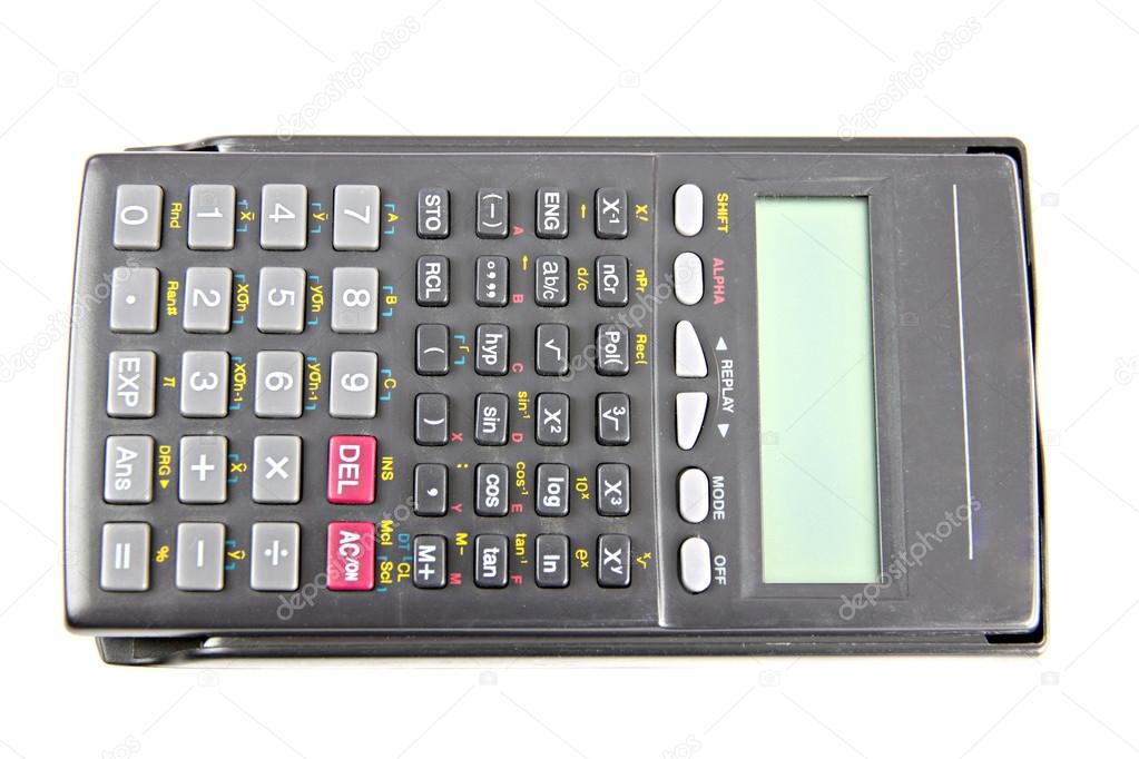 Calculator in variety of models isolated. — Stock Photo ...
