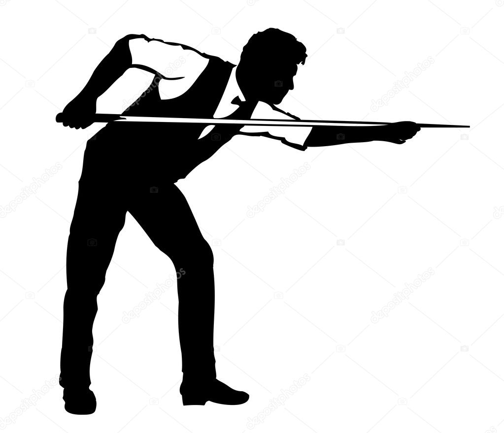 Billiards player Stock Vector Image by ©Valkos #25833189