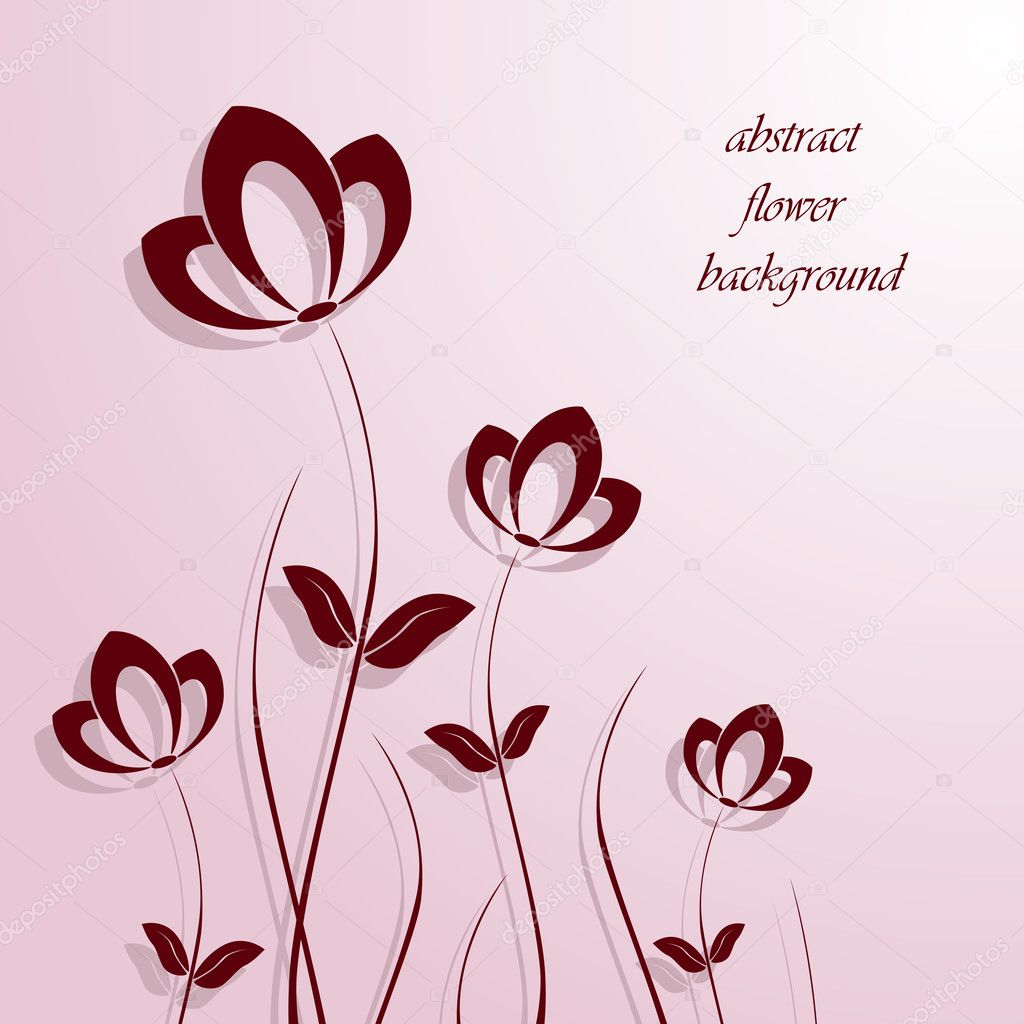 Abstract flower background Stock Vector Image by ©avgust01 #33103363