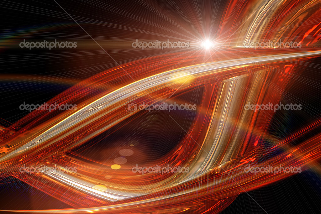 Futuristic technology wave background design with lights Stock Photo by ...