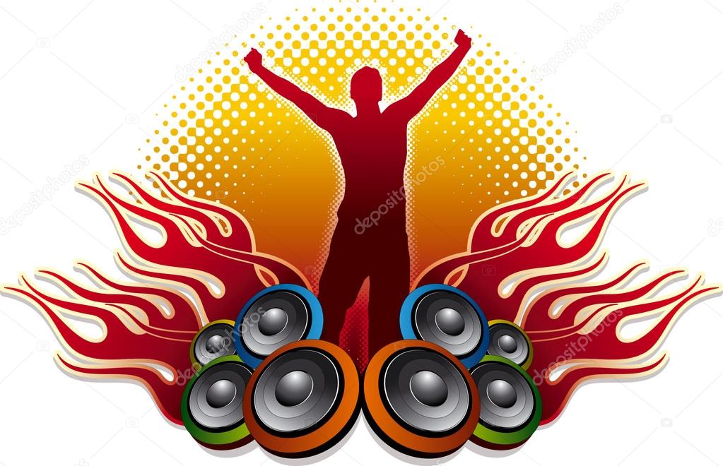 Dj Speakers Vector