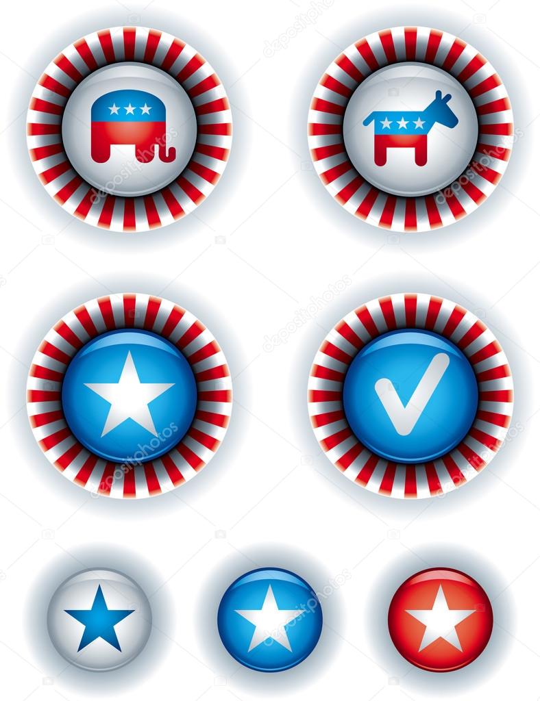 Various political badges Stock Vector Image by ©sgursozlu #22812922