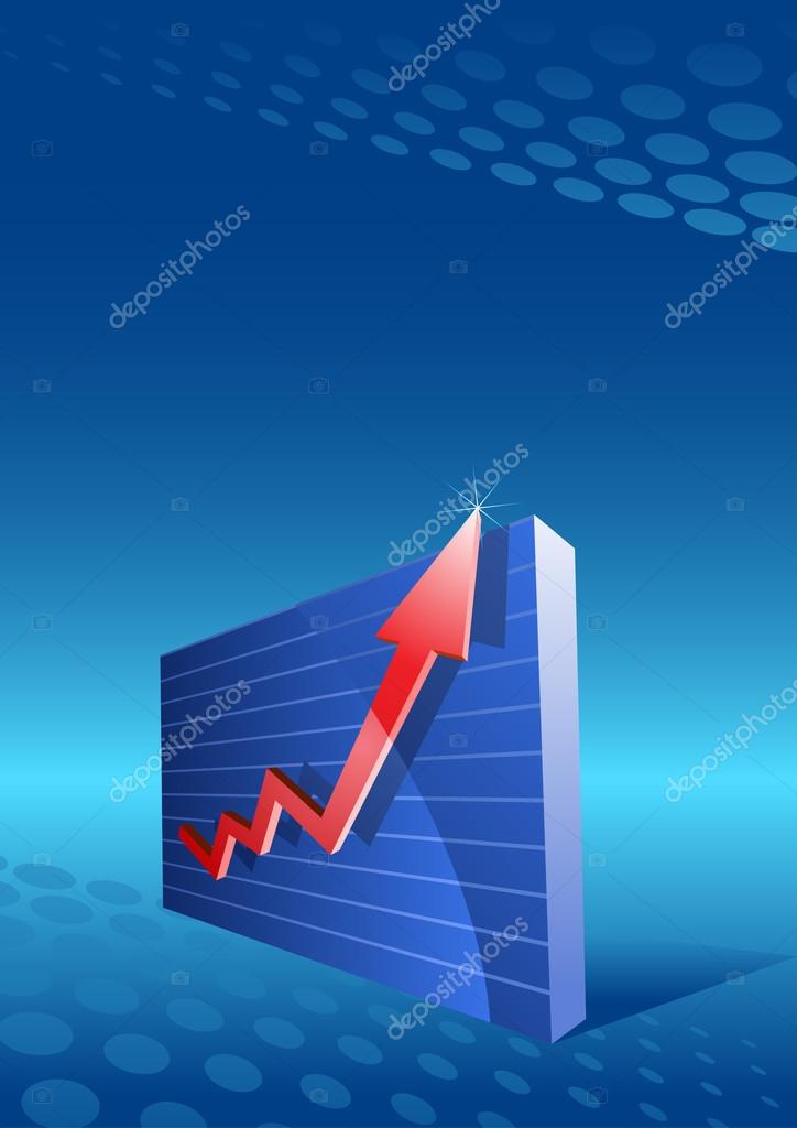 Moving up chart Stock Vector by ©sgursozlu 22813592
