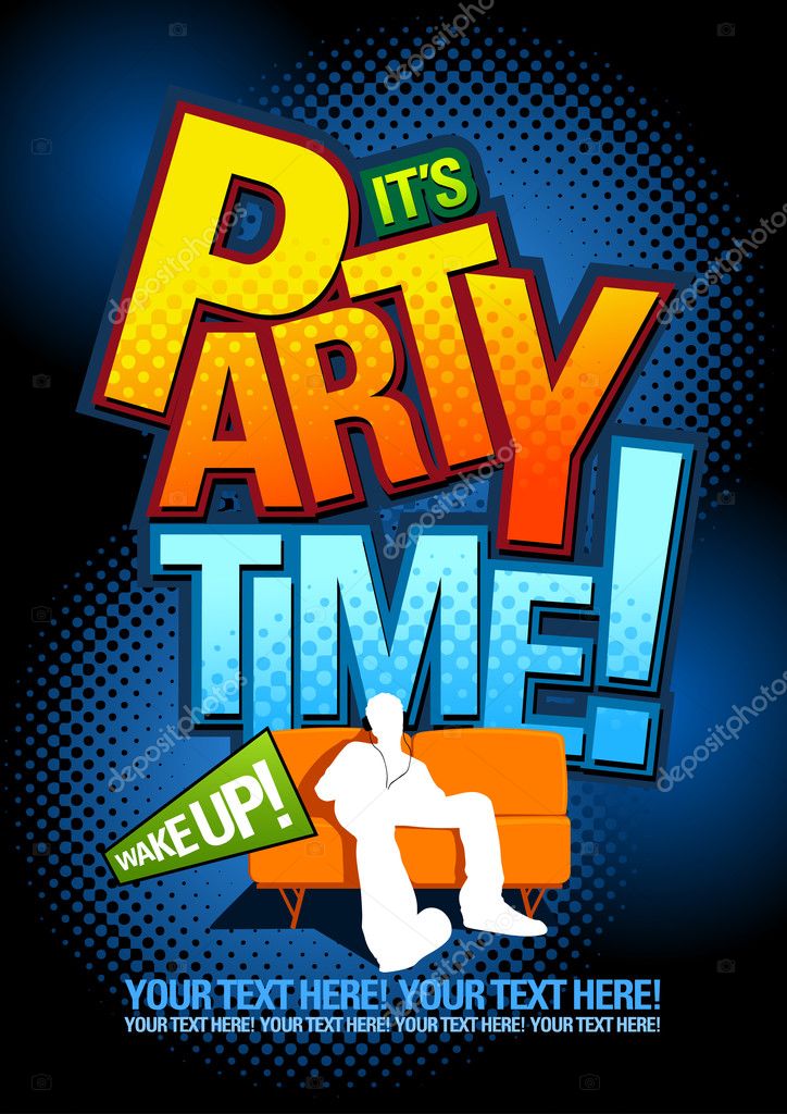 It's party time! — Stock Vector © sgursozlu #22813690