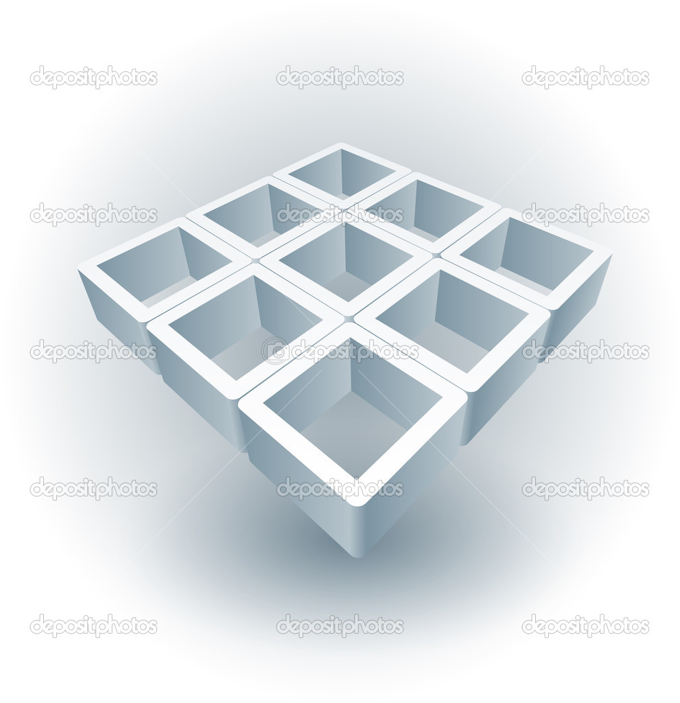 Nine cubes Stock Vector Image by ©sgursozlu #26199969